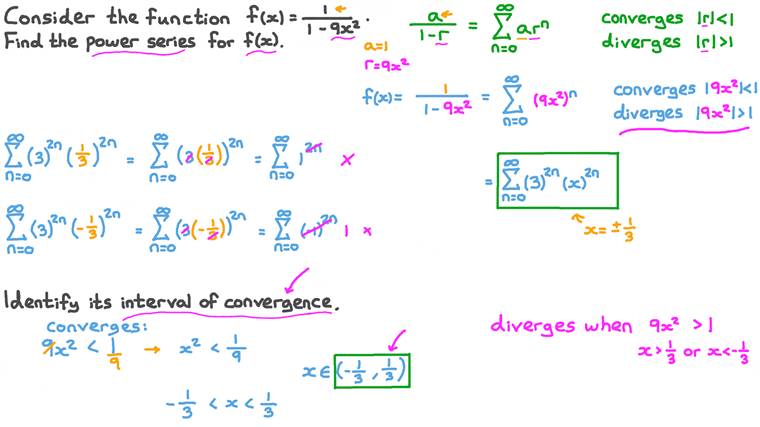 Lesson: Representing Rational Functions Using Power Series | Nagwa