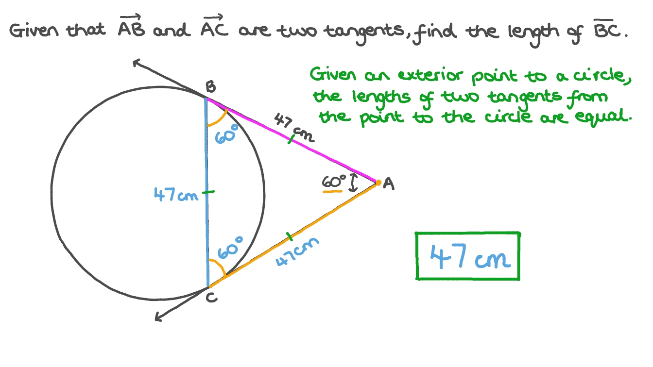 Question Video Finding The Length Of A Chord Using The Properties Of