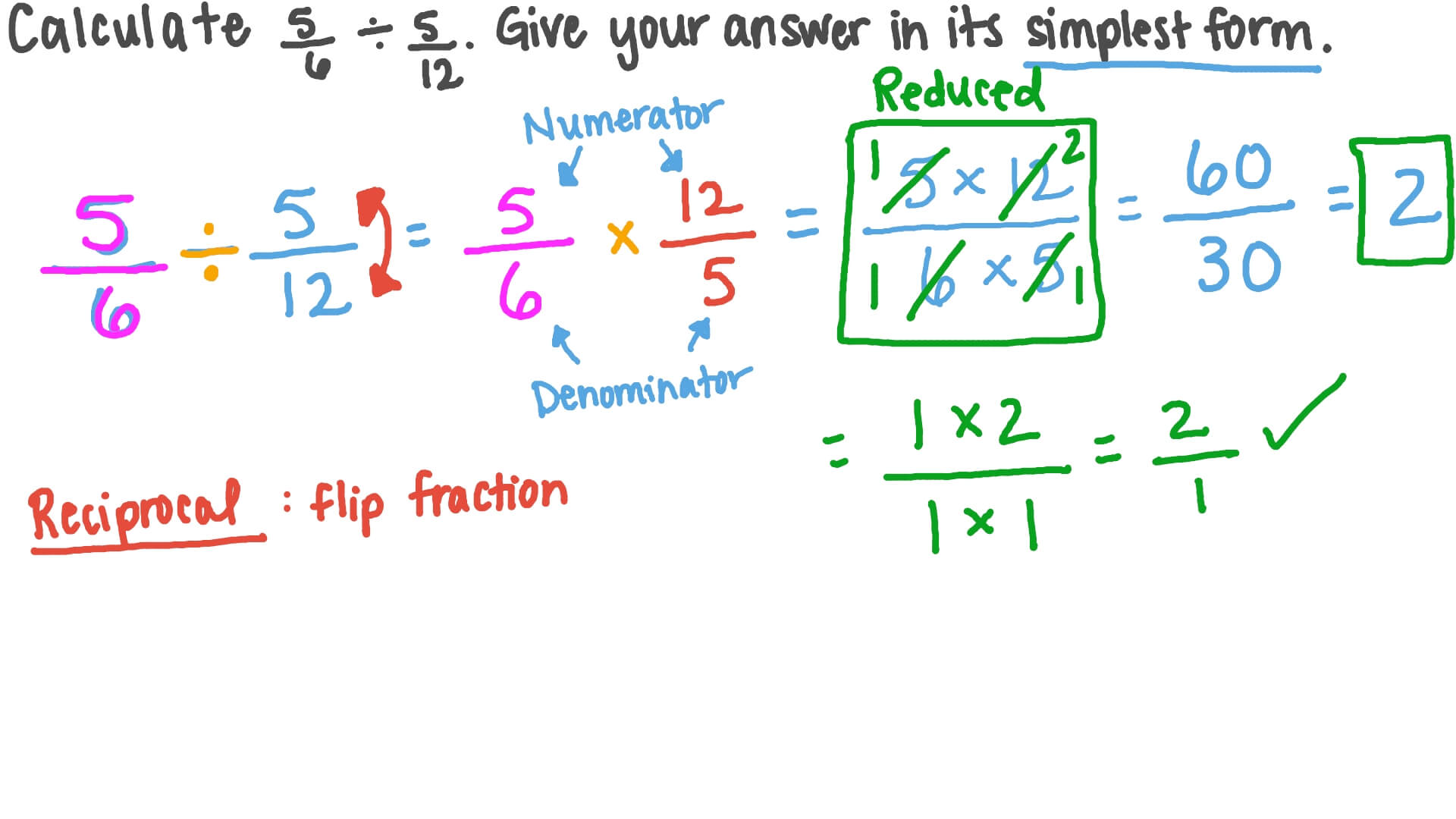 ion Video Finding In The Simplest Form The Result Of Dividing Two 