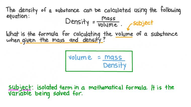 Lesson: Units and Equations | Nagwa
