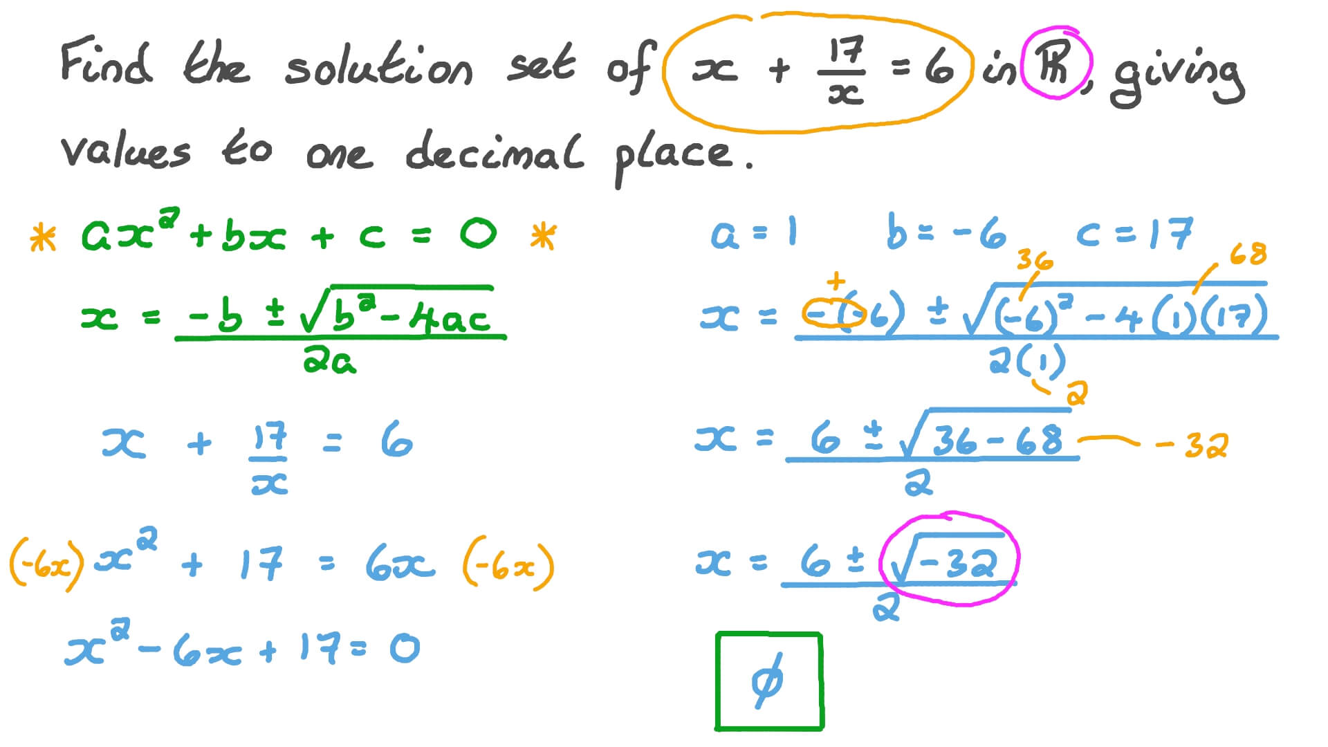 Solving Quadratic Equations By Rearranging And Taking Square Roots