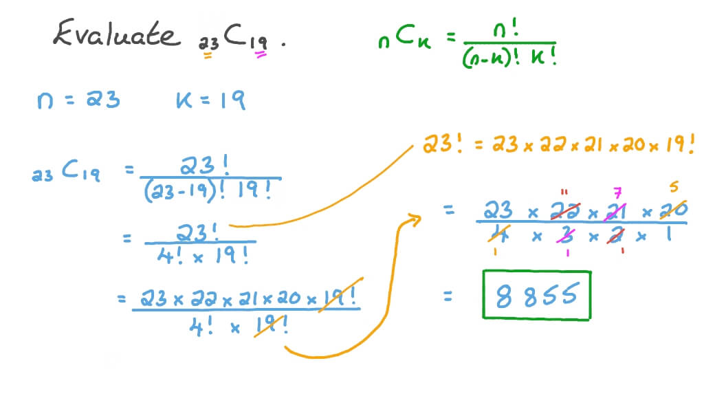 Question Video Solving Using Combination Nagwa