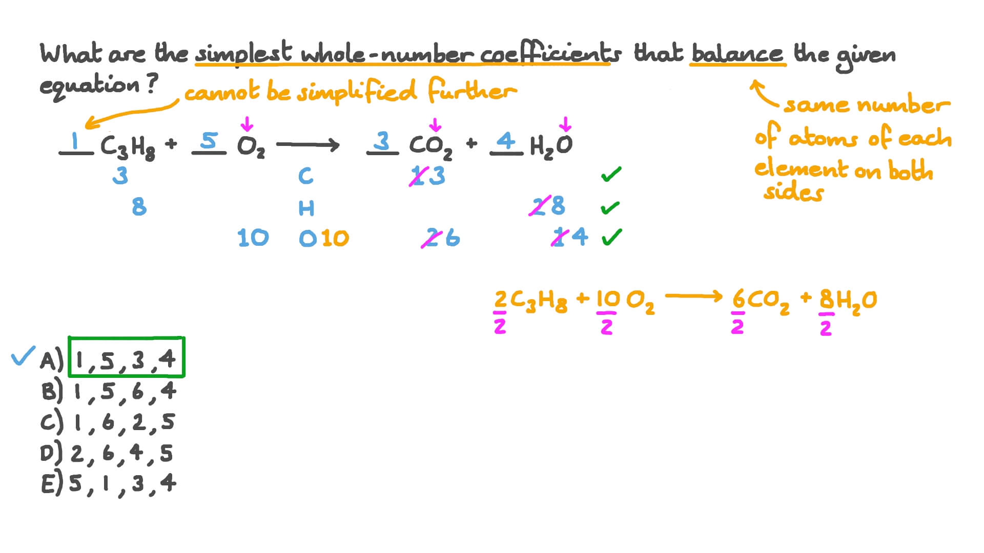 Video: Balancing a Chemical Reaction Equation and Isolating the ...
