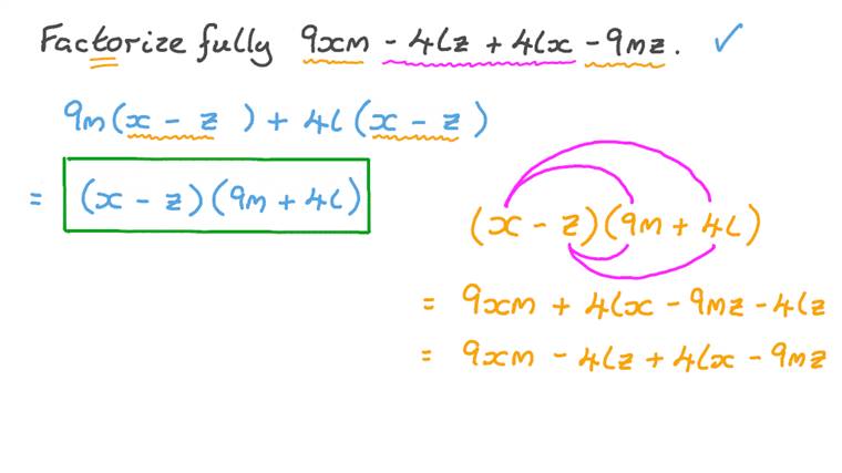 Lesson: Factoring by Grouping | Nagwa