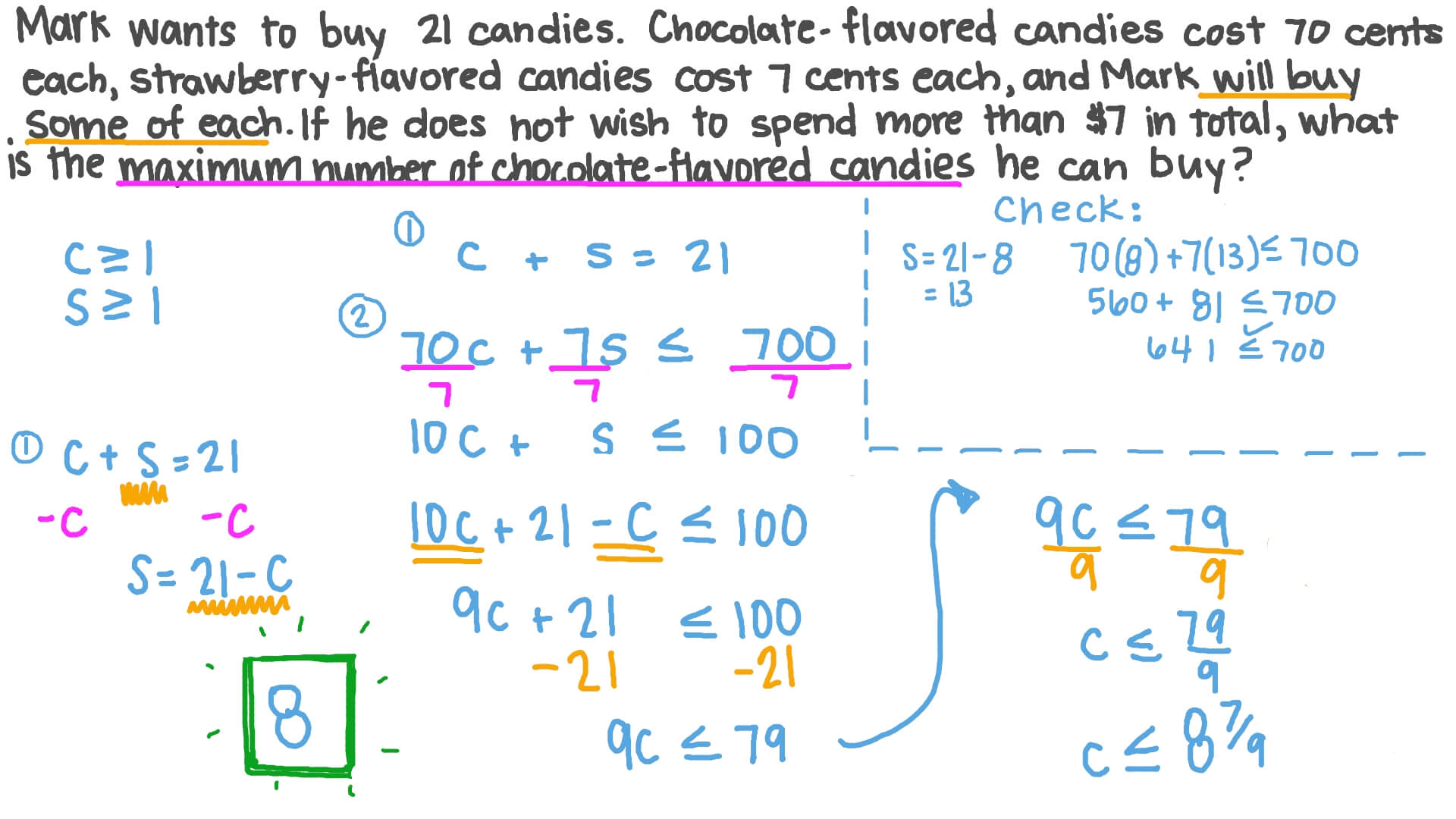 Video: Forming and Solving a Linear Inequality | Nagwa