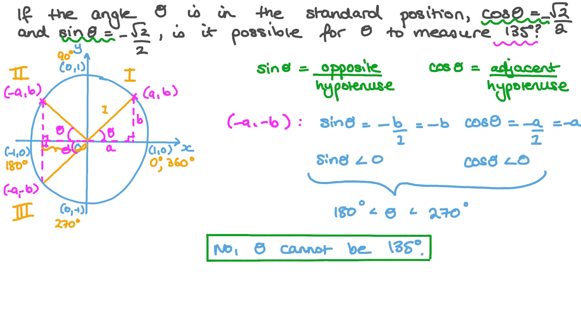 Question Video: Using the Trigonometric Values of Special Angles to ...