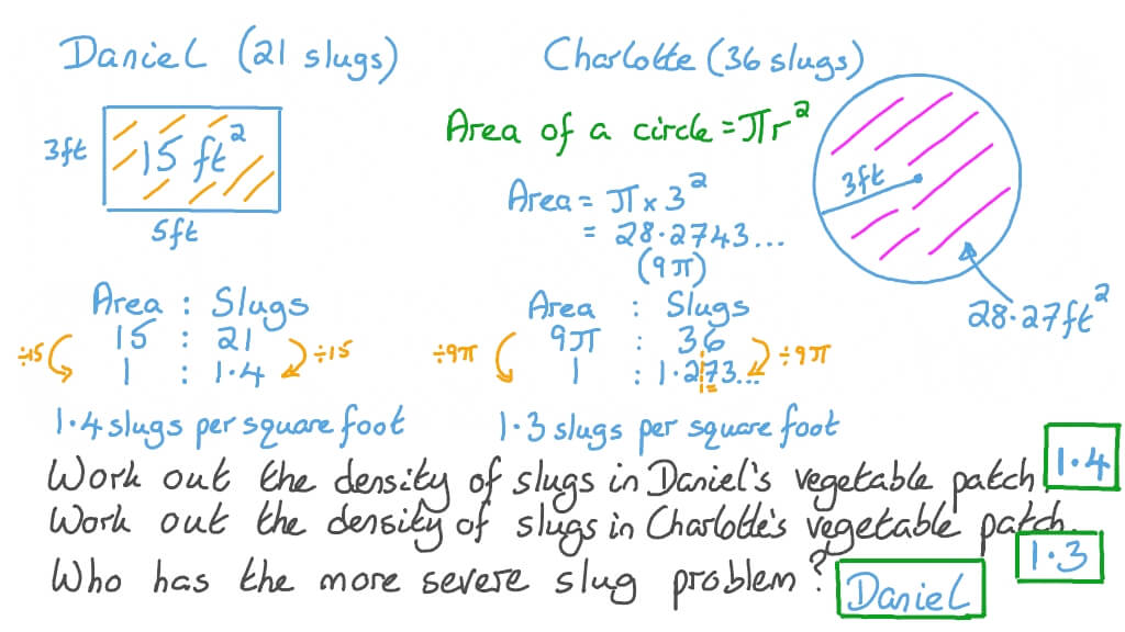 Question Video: Calculating Density to Compare Populations | Nagwa