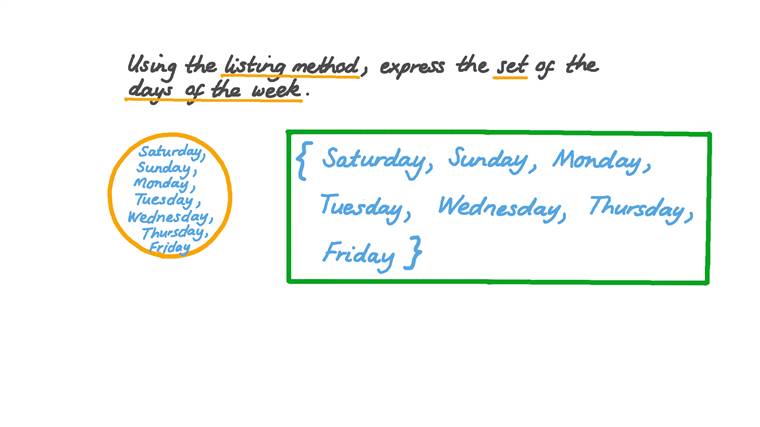 Lesson: Expressing a Set | Nagwa