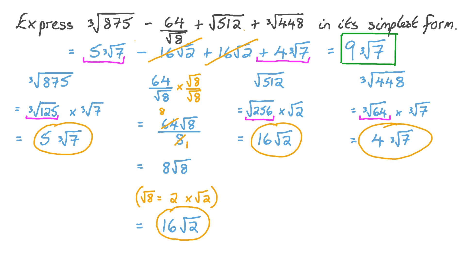 Question Video Simplifying Numerical Expressions Involving Square And
