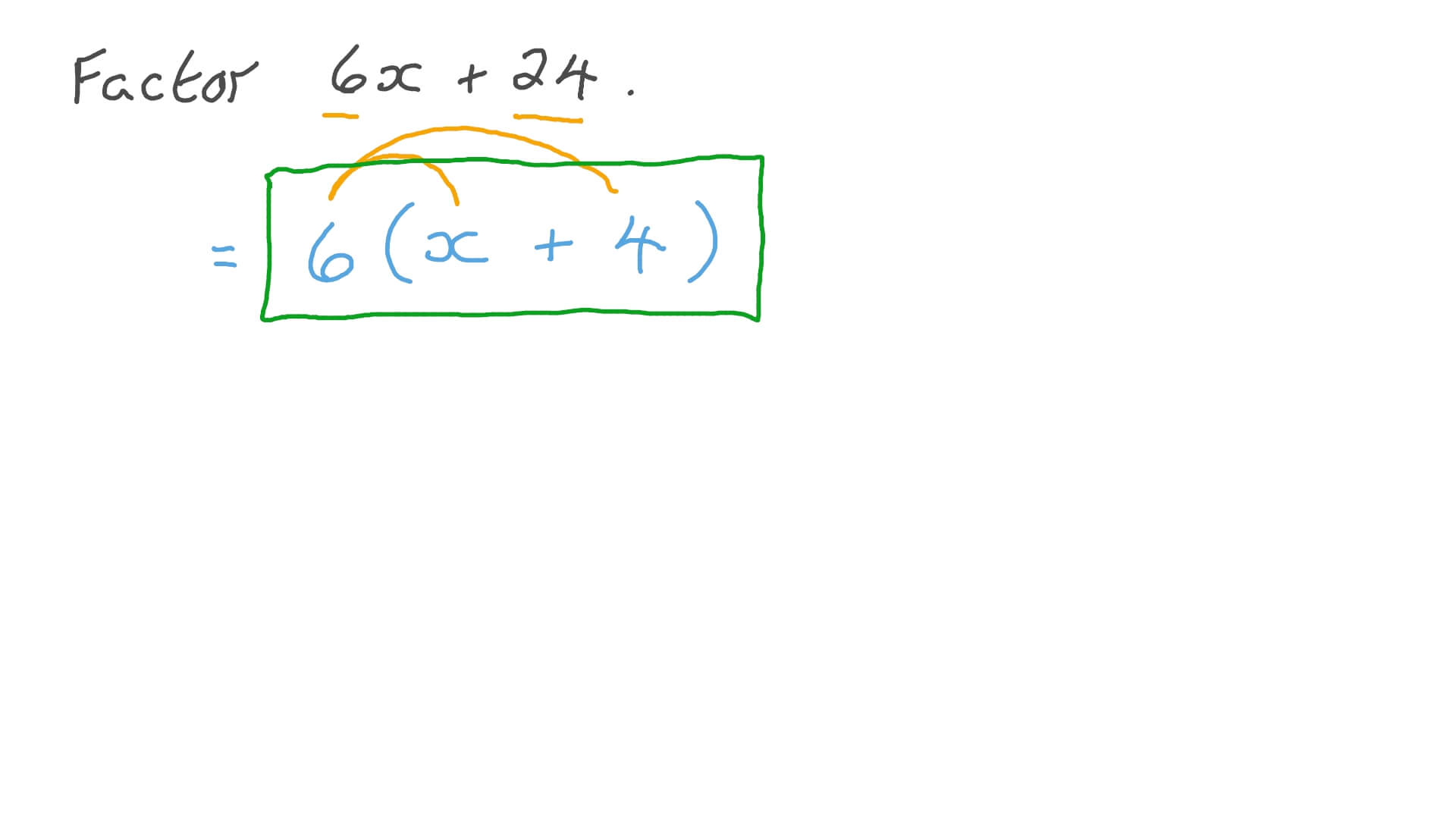 Question Video: Factoring Single Bracket Expressions | Nagwa
