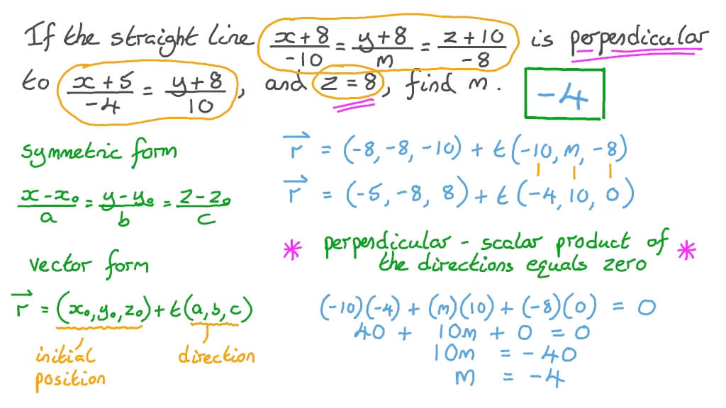 Question Video: Finding the Unknown Coefficients in the Equations of ...