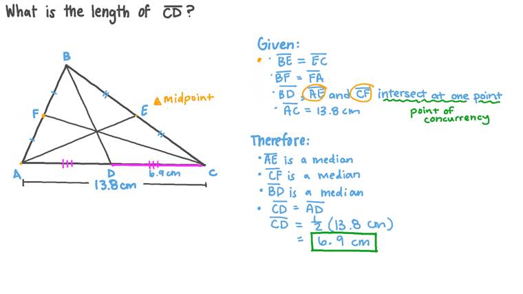 Quiz Worksheet Constructing The Median Of A Triangle