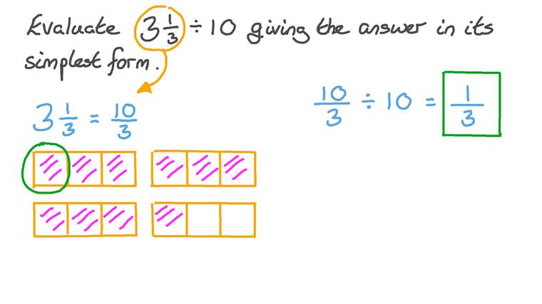 Lesson Dividing Mixed Numbers Nagwa