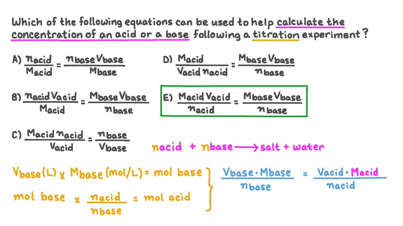 Question Video: Identifying the Equation That Can Be Used to Help ...