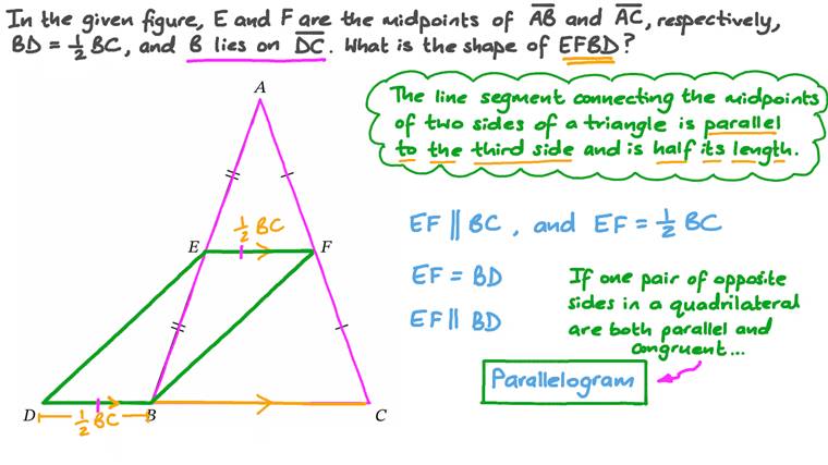 Lesson: Triangle Midsegment Theorems | Nagwa