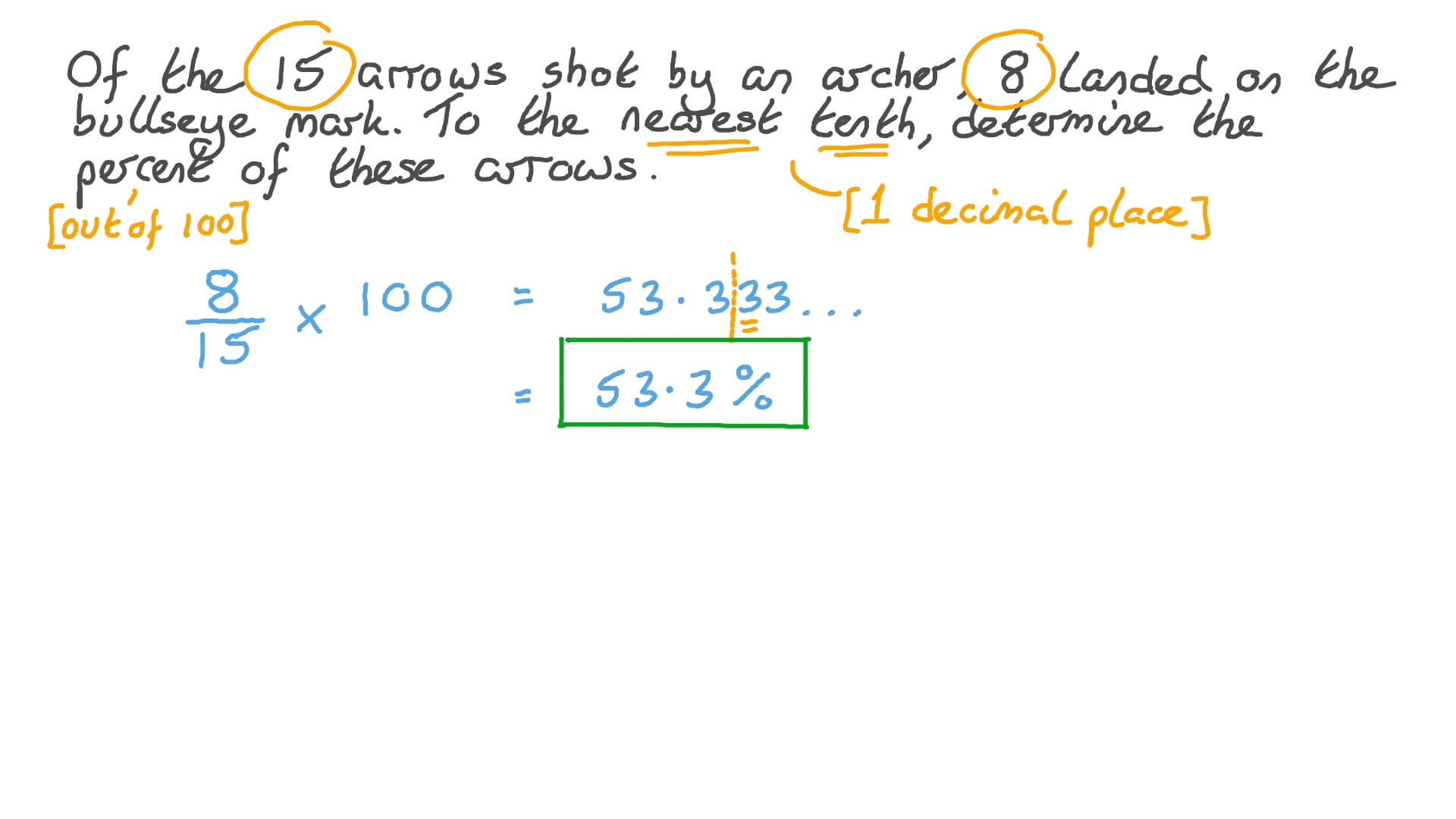 Question Video: Finding the Percent of a Part Compared to a Whole for ...