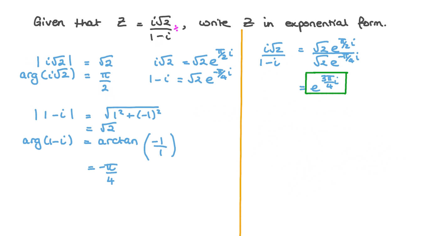 ion Video Converting Complex Numbers From Algebraic To