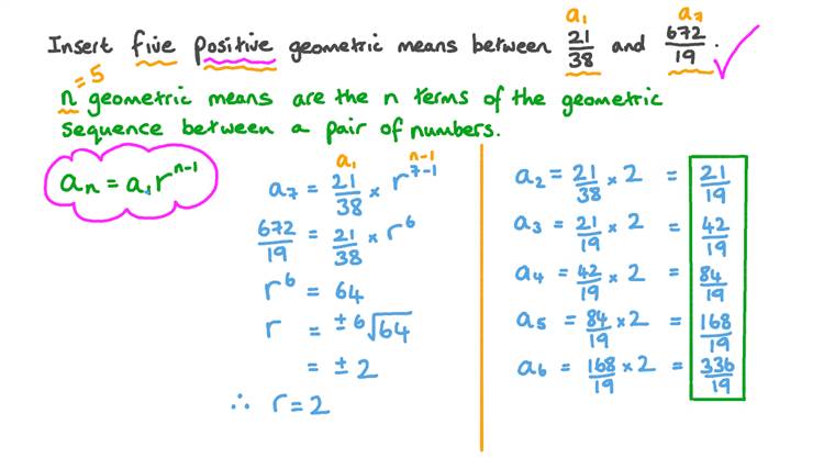 Lesson: Geometric Mean | Nagwa