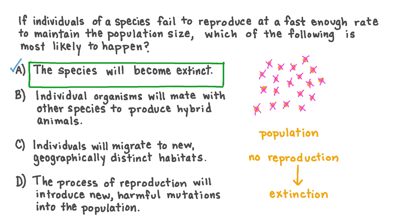 Question Video: Understanding the Implications of Species Failing to ...