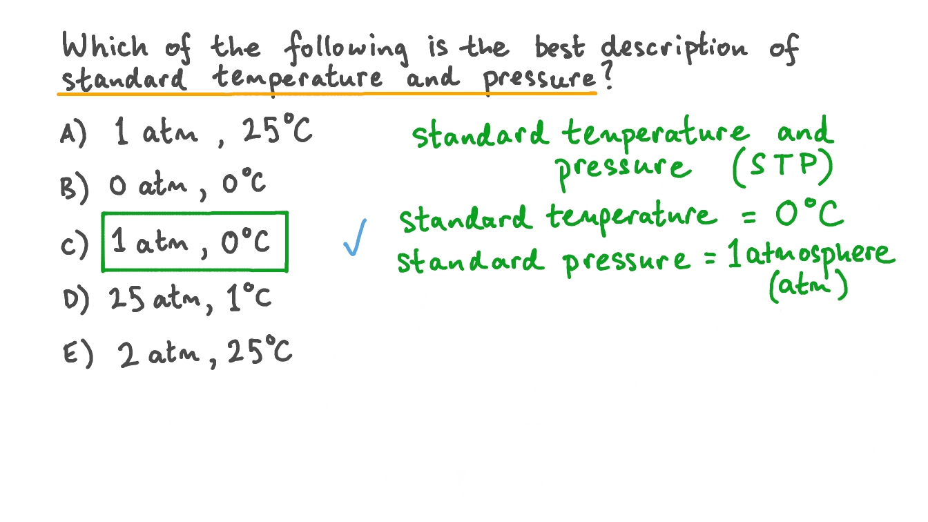 Standard Pressure