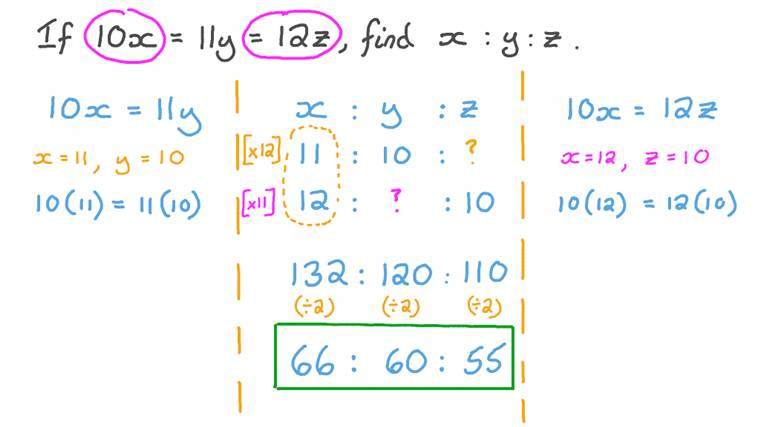 Lesson Ratio Among Three Numbers Nagwa