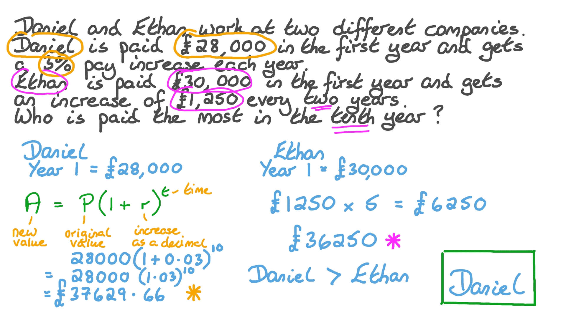 Question Video: Solving Word Problems Involving Percentages and Simple ...