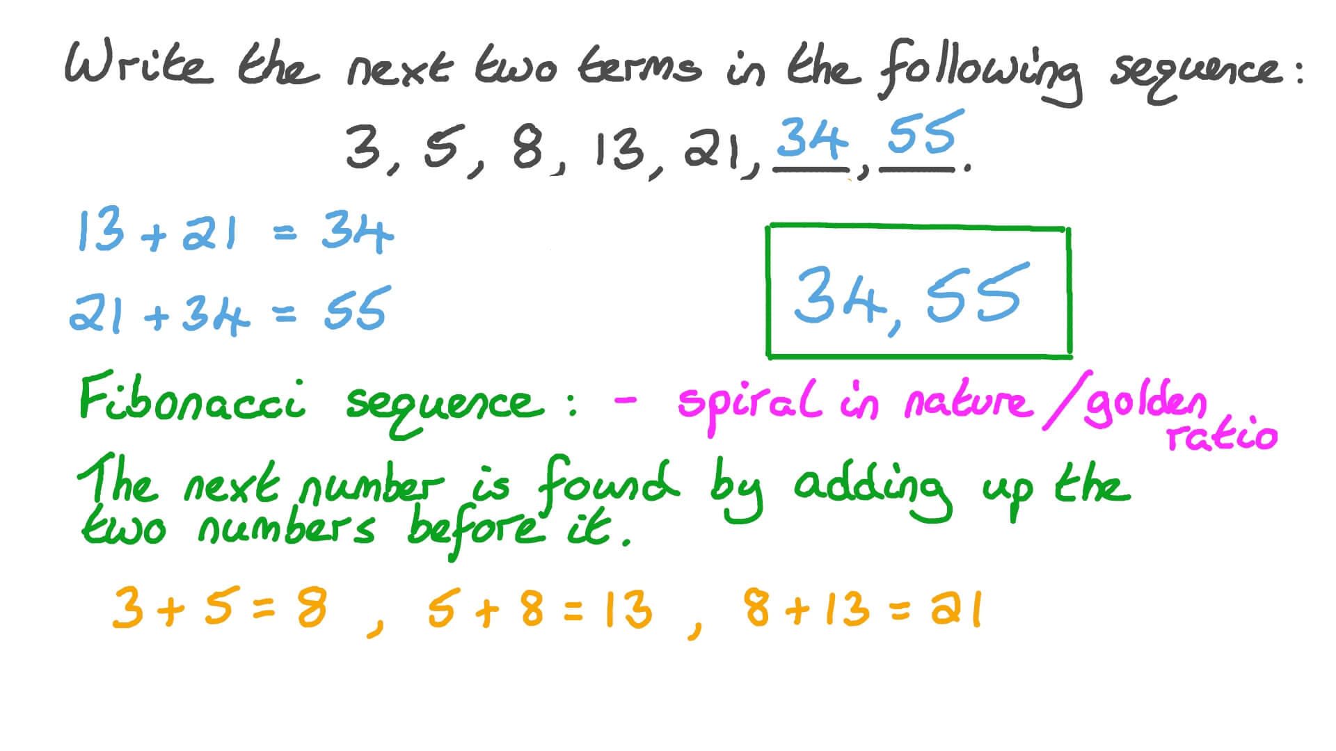 Question Video Number Patterns With Integer Numbers Nagwa