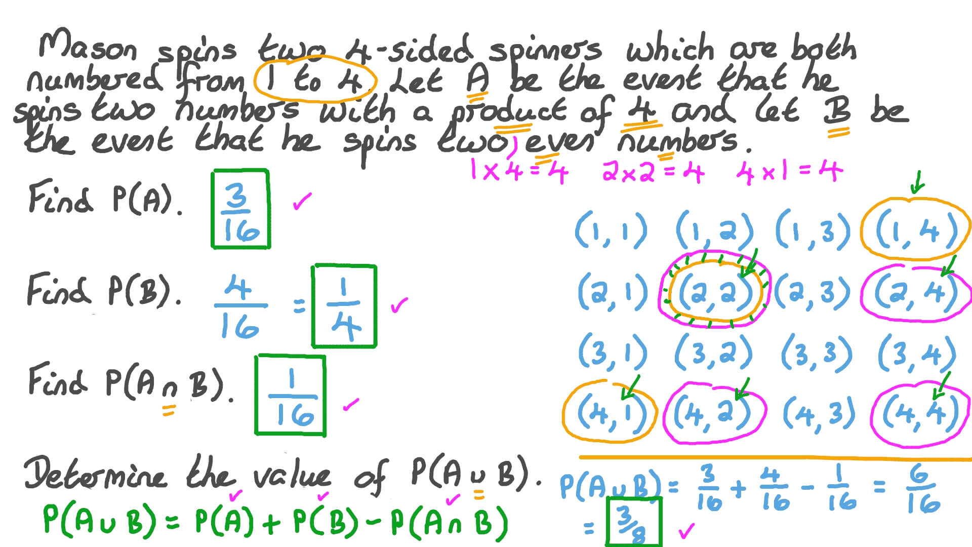 Question Video Using The Addition Rule To Solve Problems In