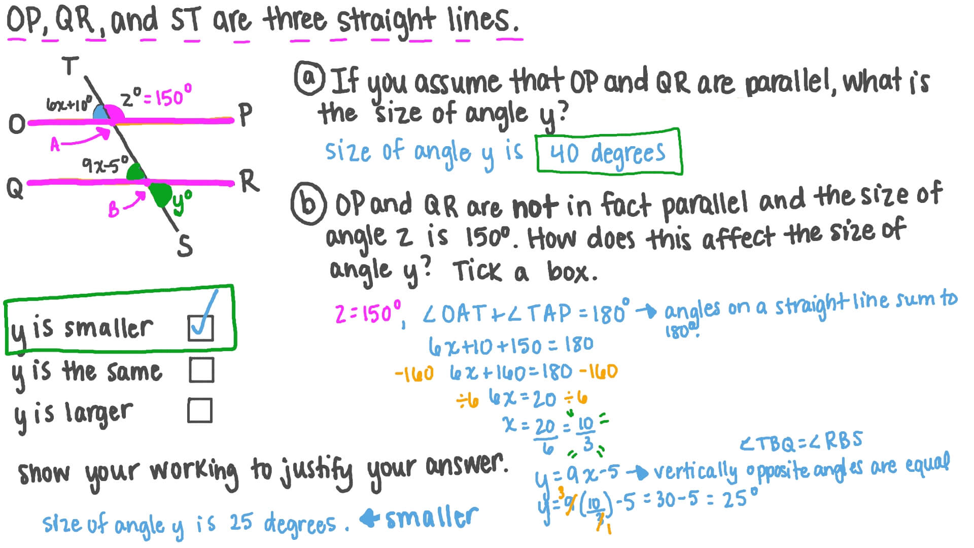 Video: AQA GCSE Mathematics Higher Tier Pack 4 • Paper 3 • Question 10 ...