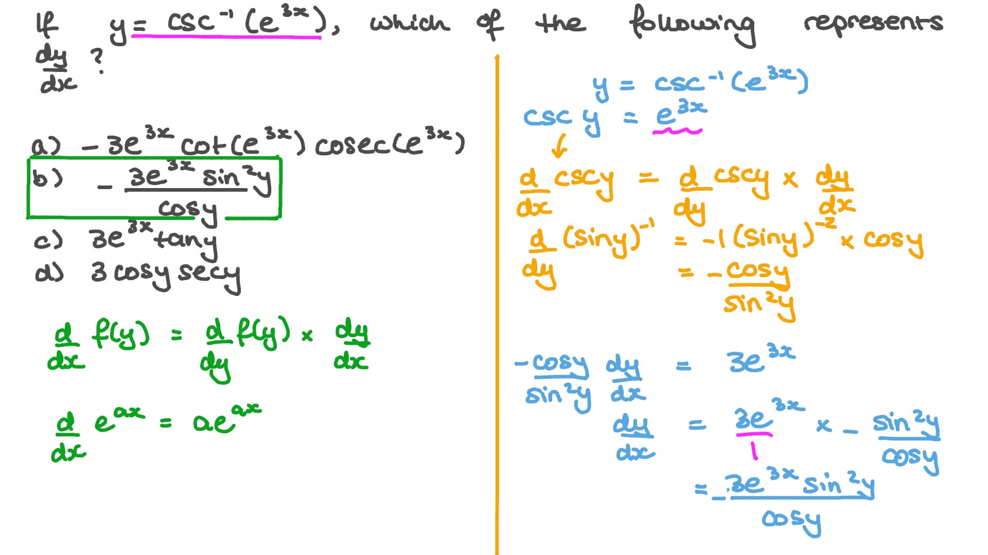 Video: Using Implicit Differentiation to Find the Derivative of an Inverse Trigonometric ...