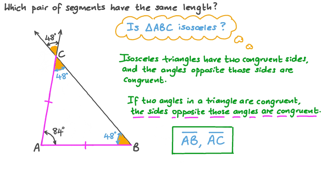 ion Video Identifying The Pair Of Segments In A Triangle With 
