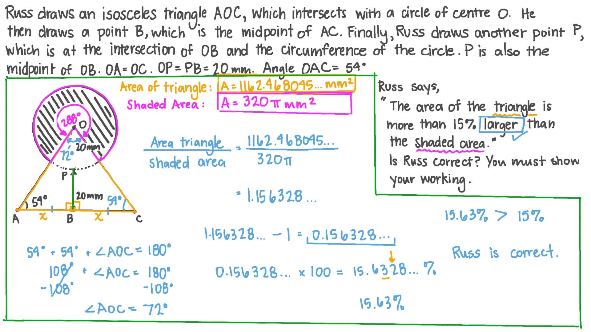 Video: AQA GCSE Mathematics Higher Tier Pack 3 • Paper 3 • Question 22 ...