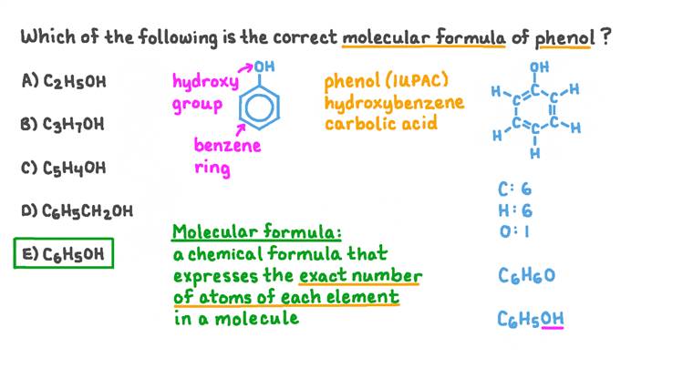Phenol Lewis Structure