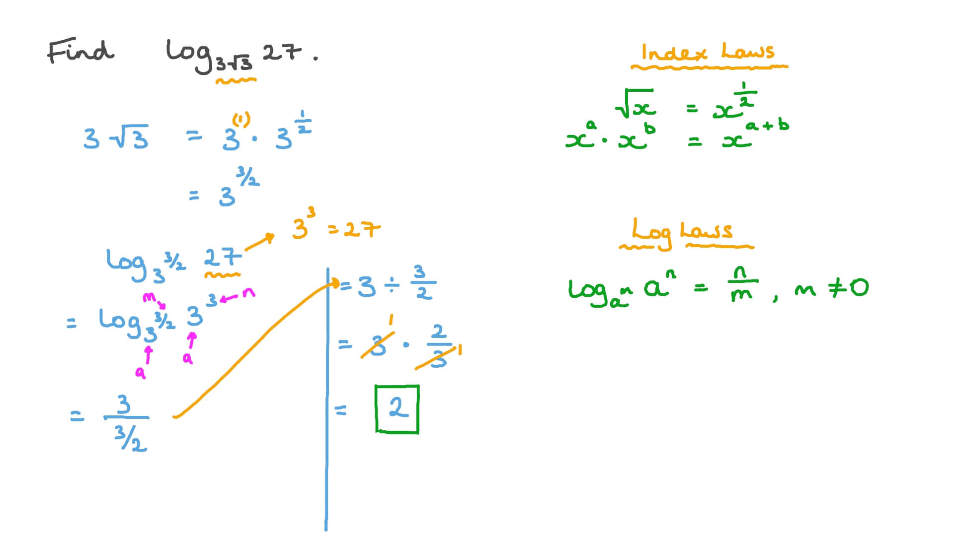 Question Video: Logarithms to Different Bases | Nagwa