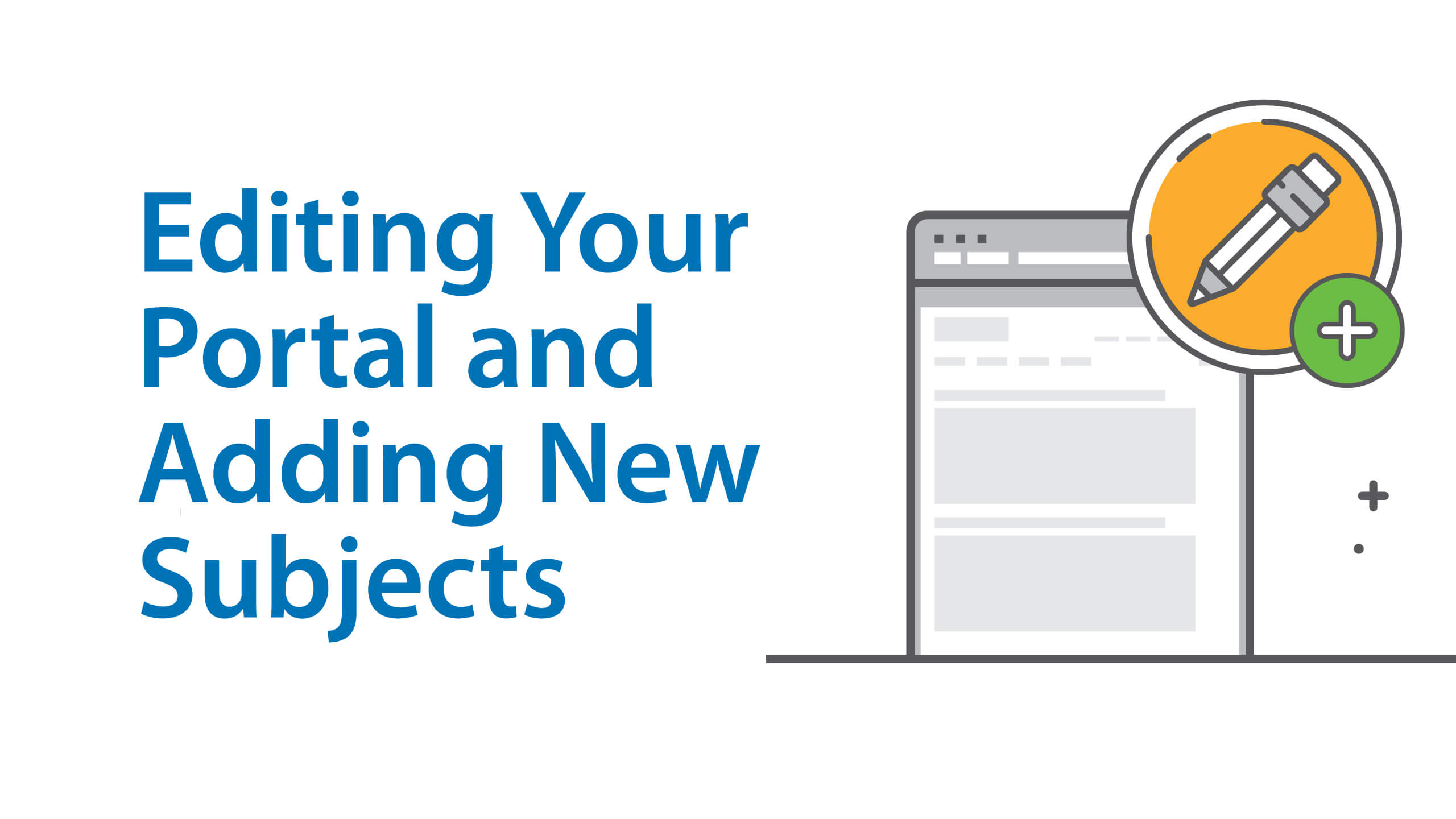 Video: Editing Your Portal and Adding New Subjects | Nagwa