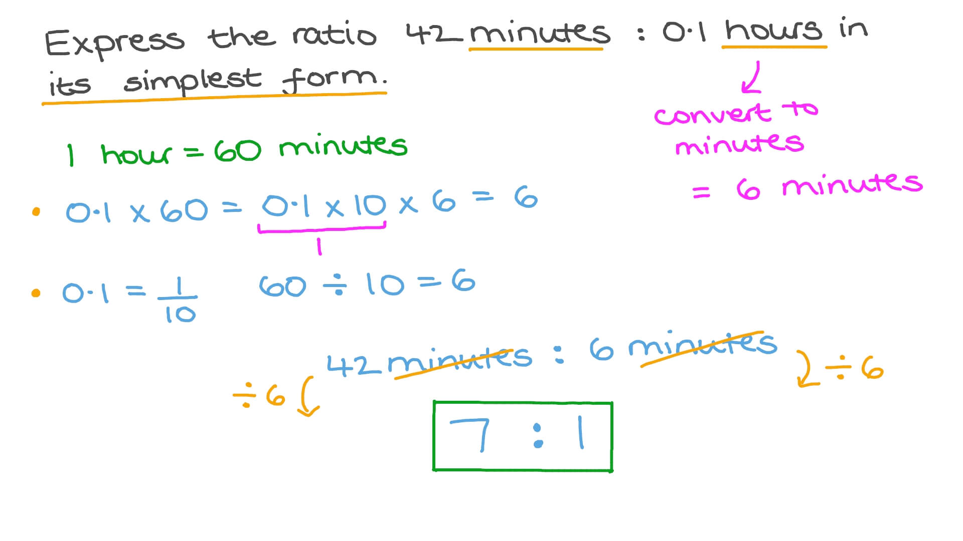 Question Video Expressing A Given Ratio In Its Simplest Form Nagwa