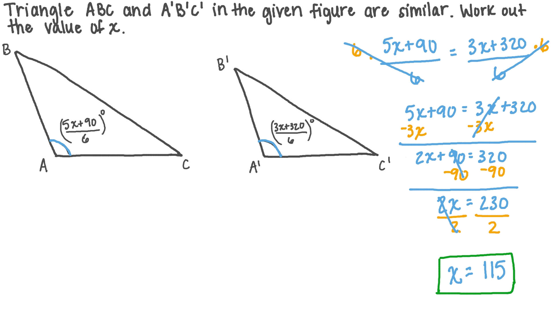 Question Video Using The Properties Of Similarity To Find The Value Of question-video-using-the-properties-of-similarity-to-find-the-value-of