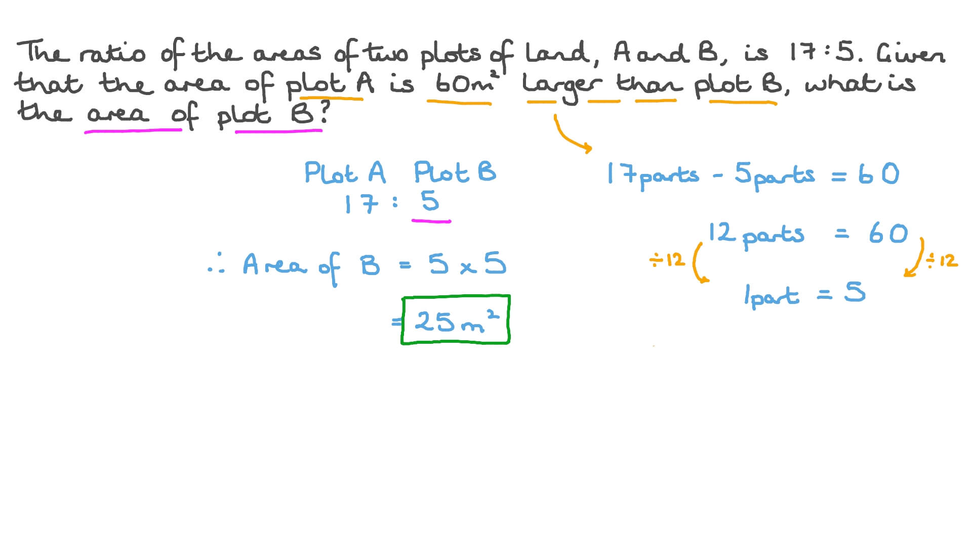 Question Video: Solving Word Problems Involving Ratios | Nagwa
