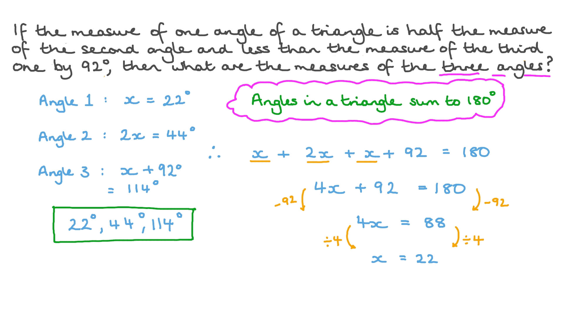 Question Video Solving A System Of Three Equation Representing The 9146