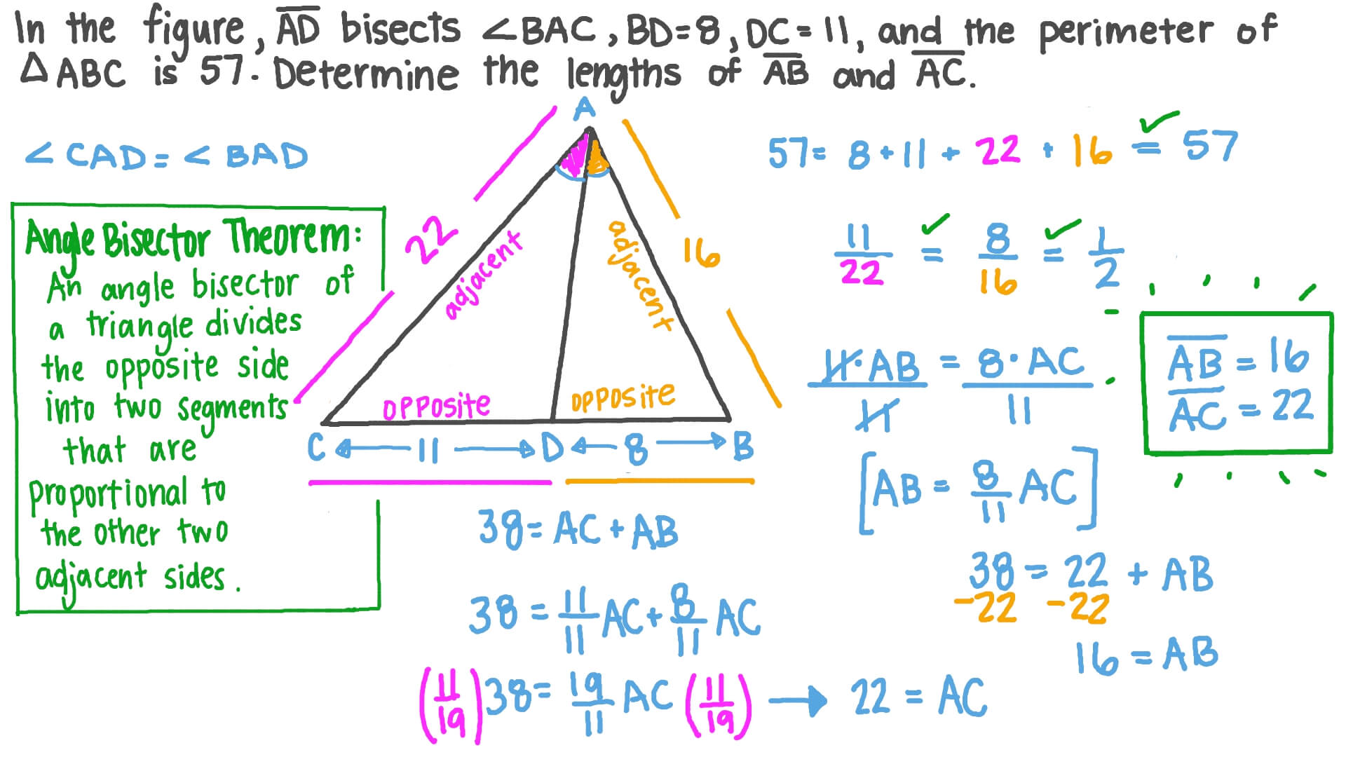 How To Find The Length Of A Triangle Bisector