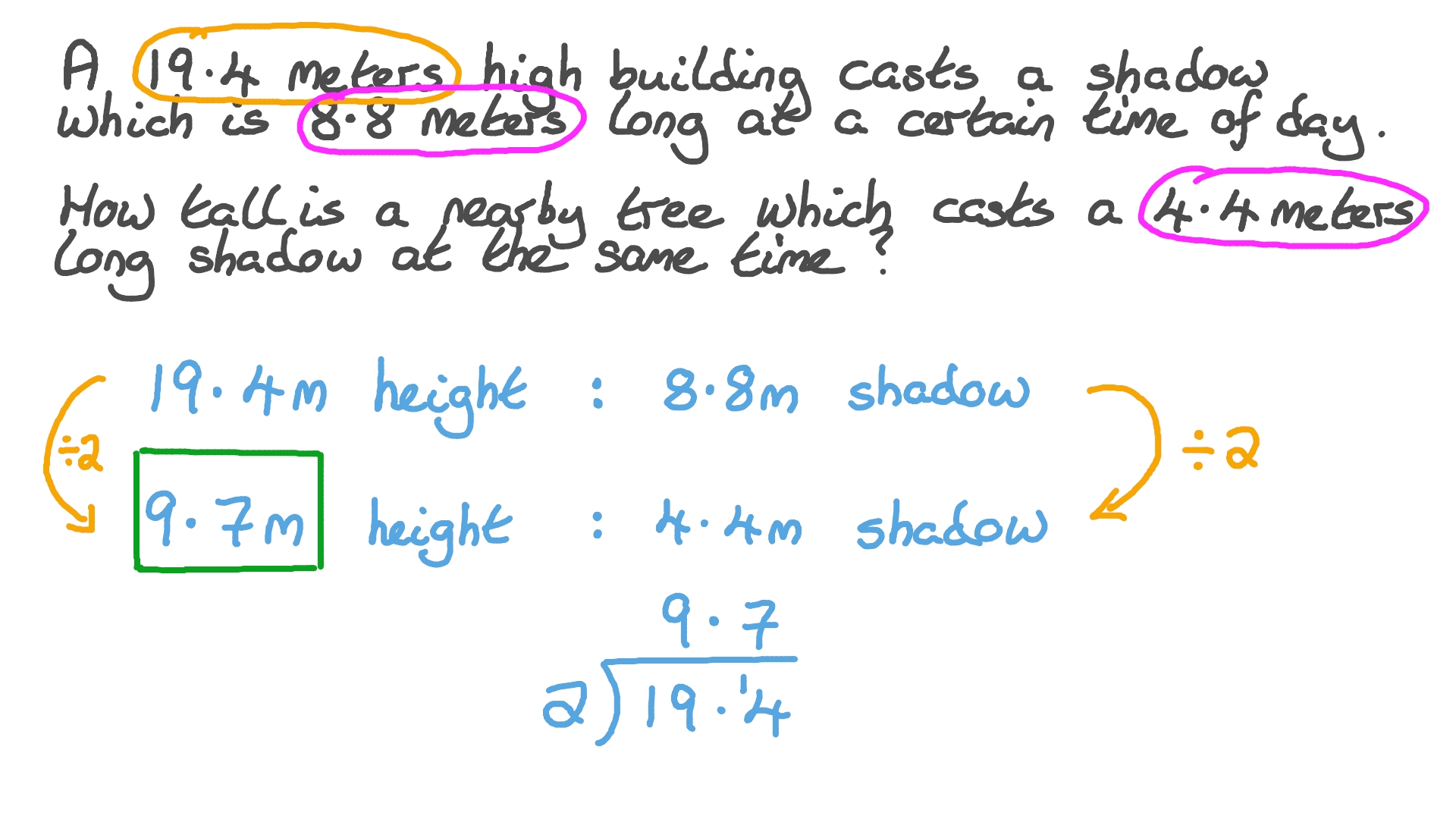 Question Video: Writing and Solving Proportion Equations in Word ...
