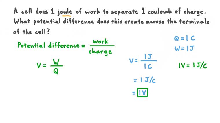 Potential Difference Equation