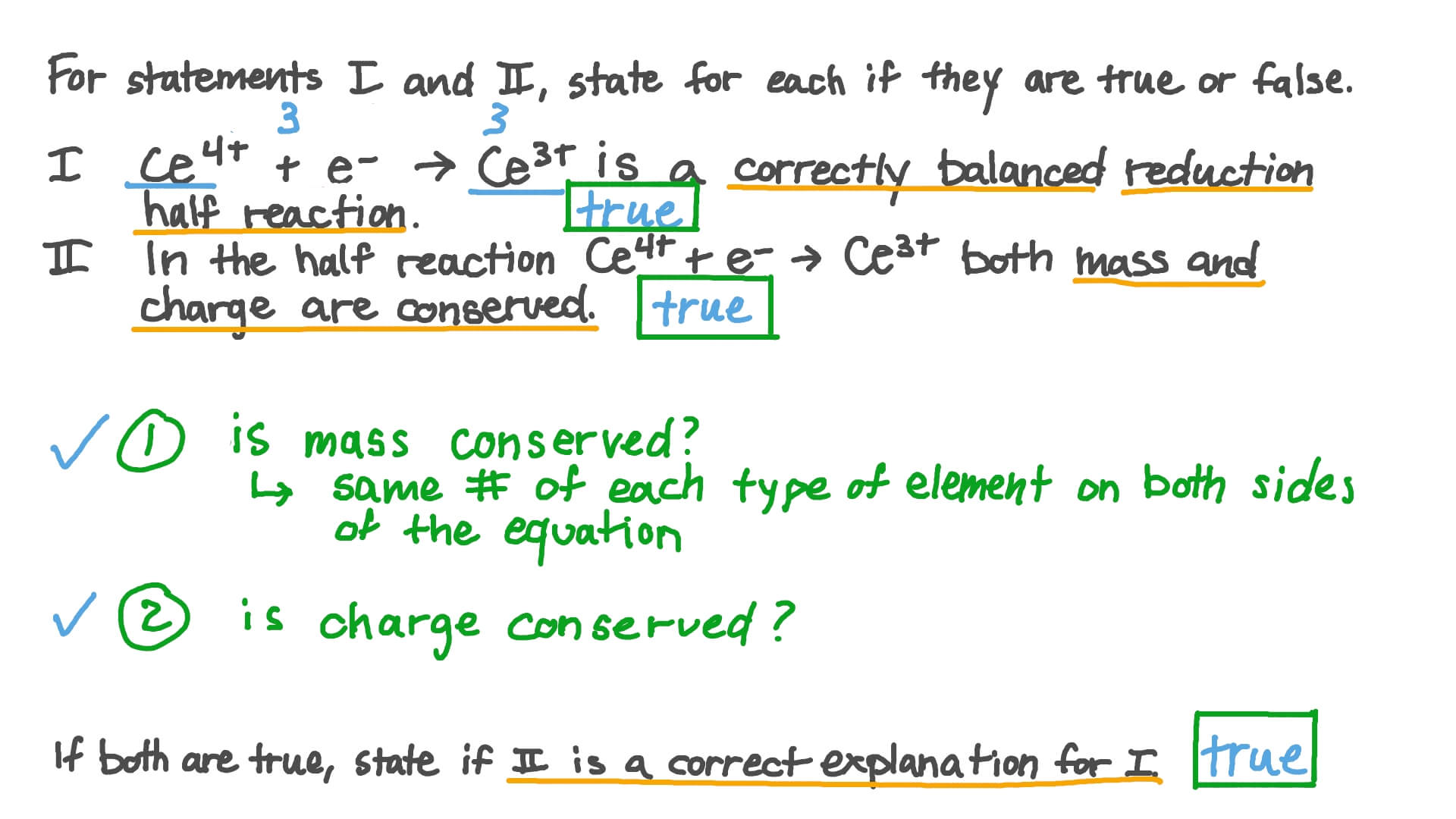 Video: Applying Knowledge of the Balancing of a Reduction Half-Equation ...