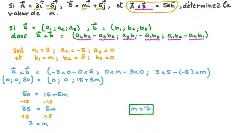 Leçon: Produit vectoriel en 2D | Nagwa
