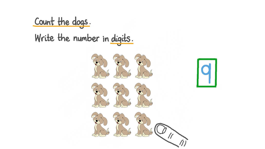 ion Video Counting Objects And Writing The Number In Digits Nagwa