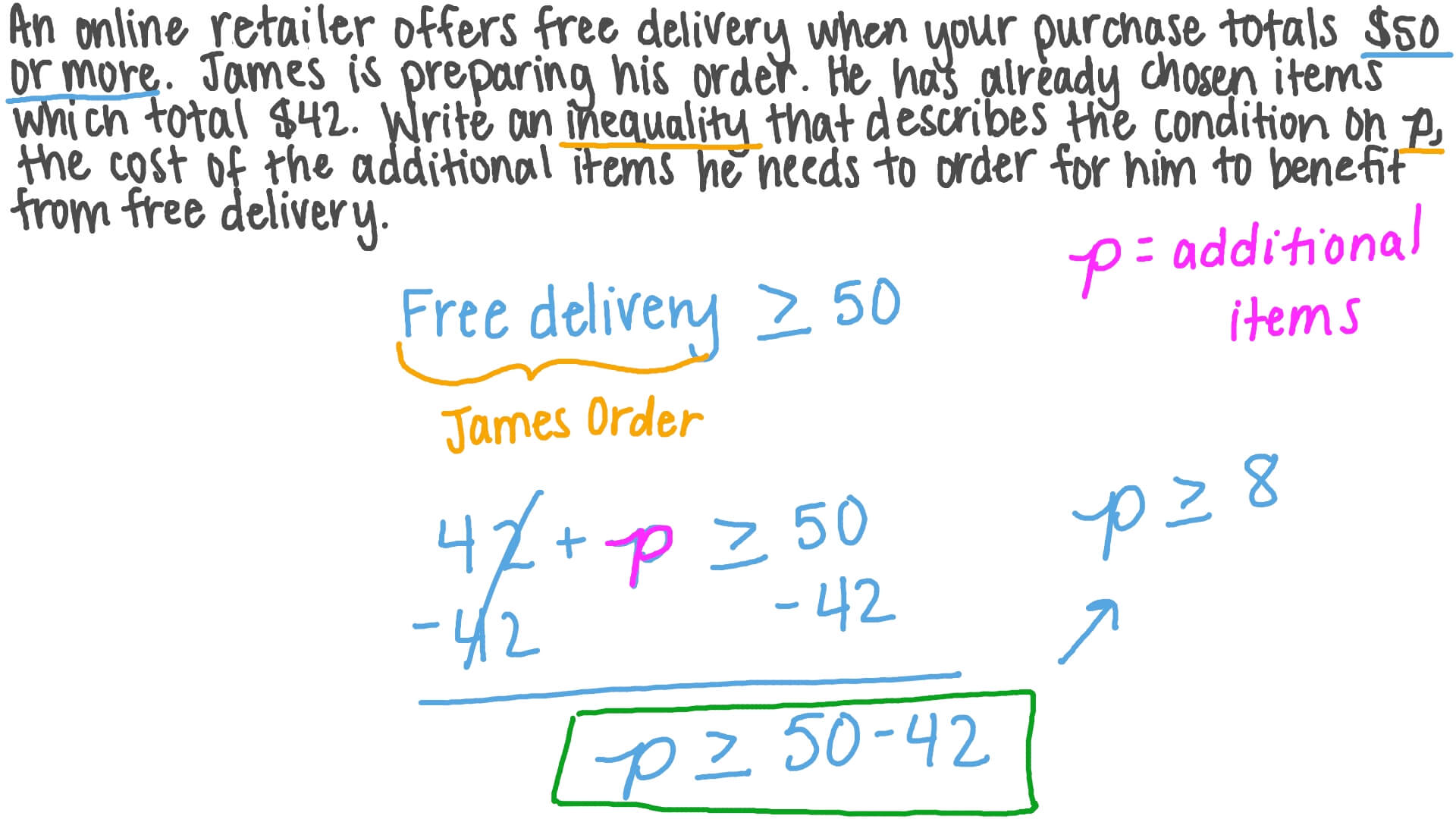 Question Video Using Variables To Represent Numbers And Write
