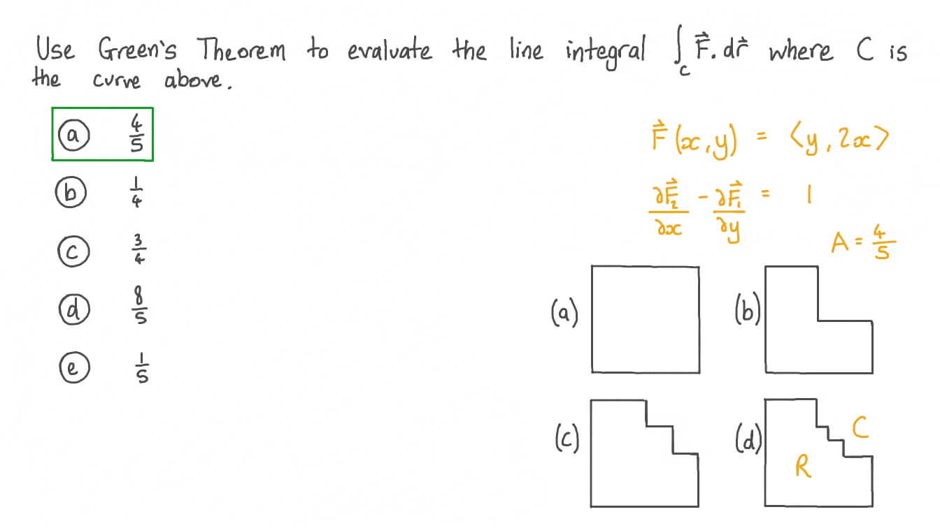 Question Video: Using Green’s Theorem in the Plane | Nagwa