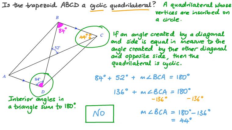 Lesson: Proving Cyclic Quadrilaterals | Nagwa