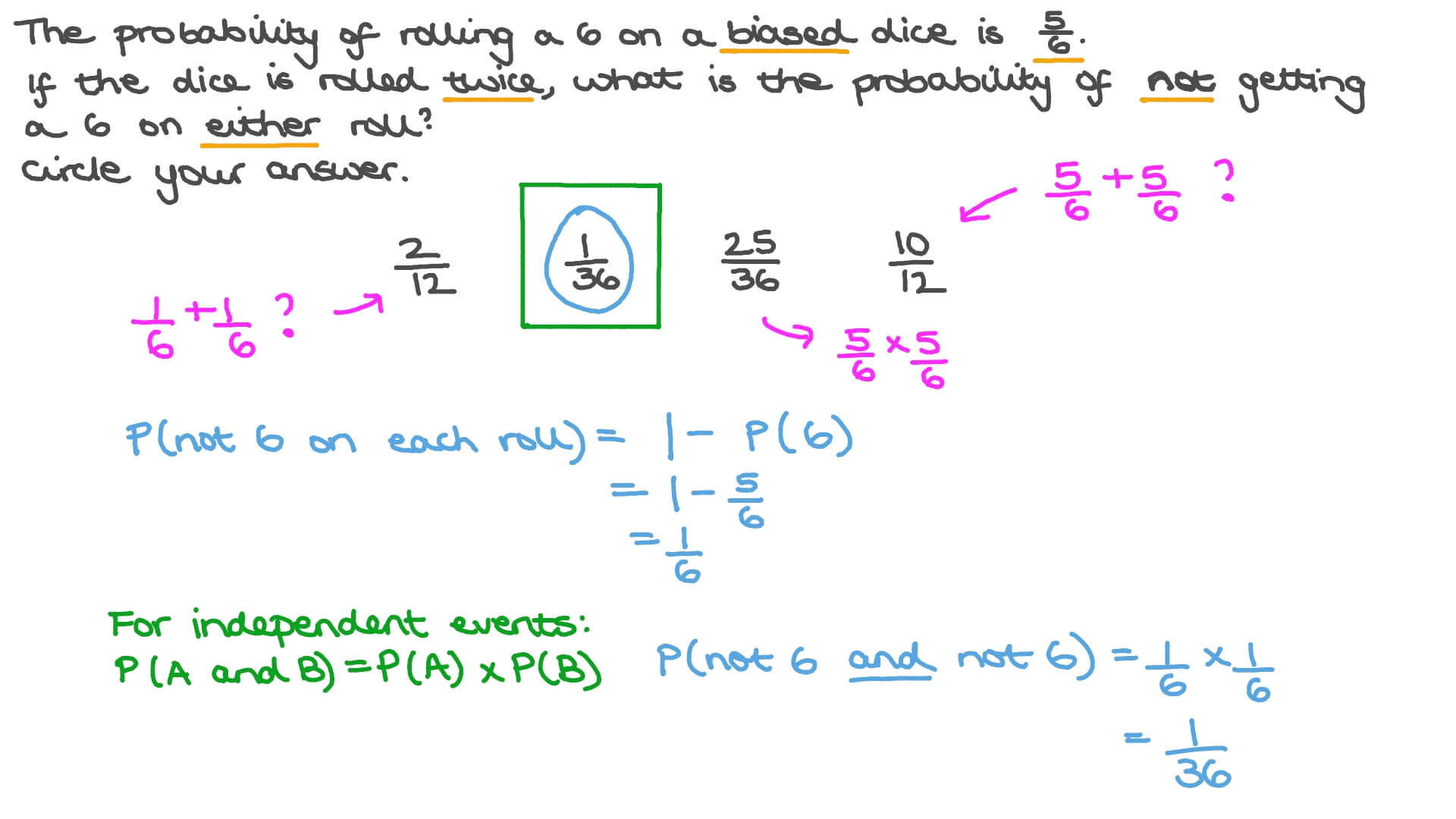 Video: Calculating the Probability of an Event Not Occurring | Nagwa