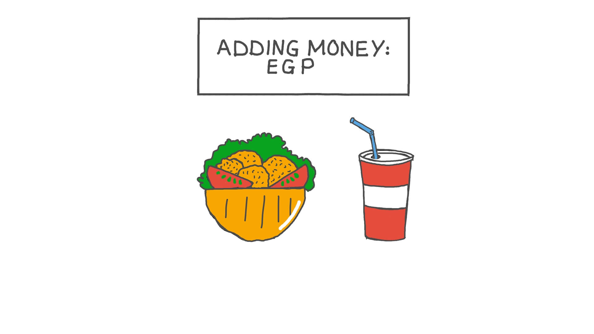 Lesson Adding Money EGP Nagwa
